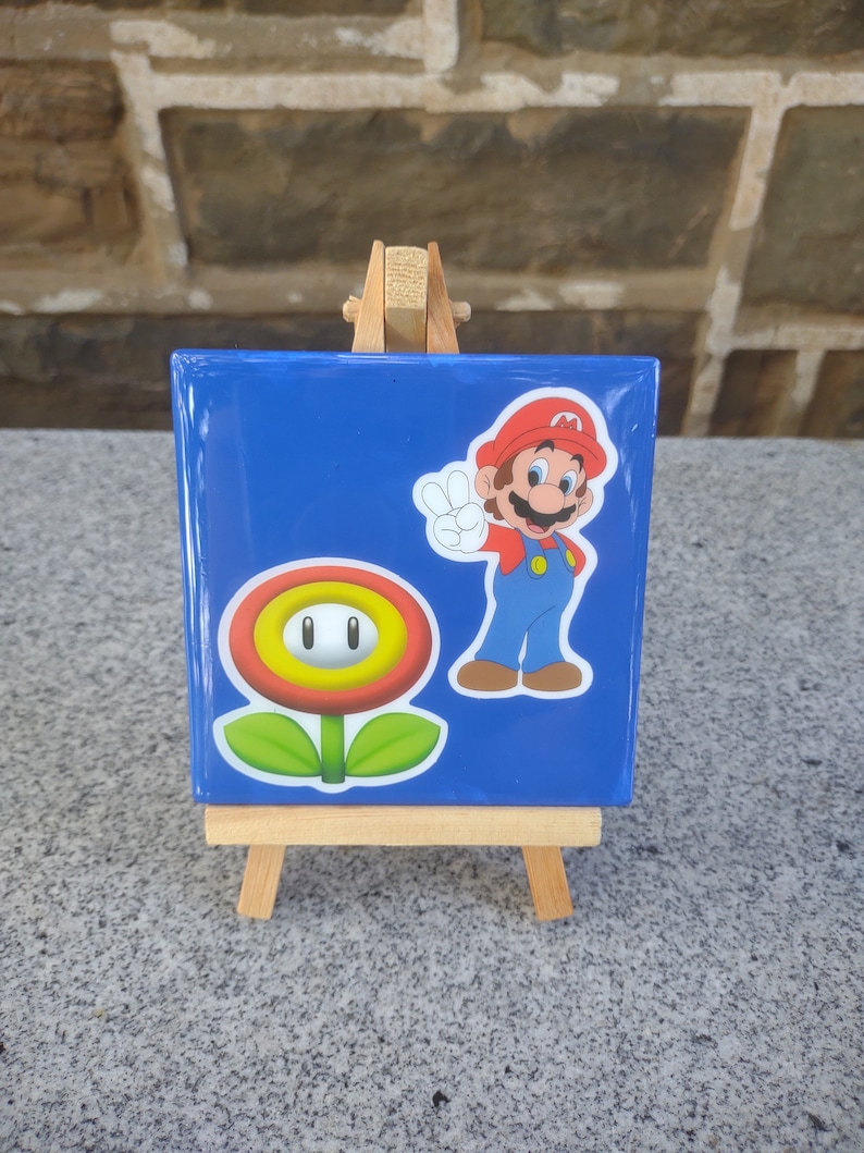 Mario Square Tile Coaster 1 - Etsy