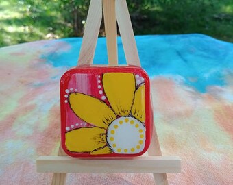 Square Painted Rock - Etsy