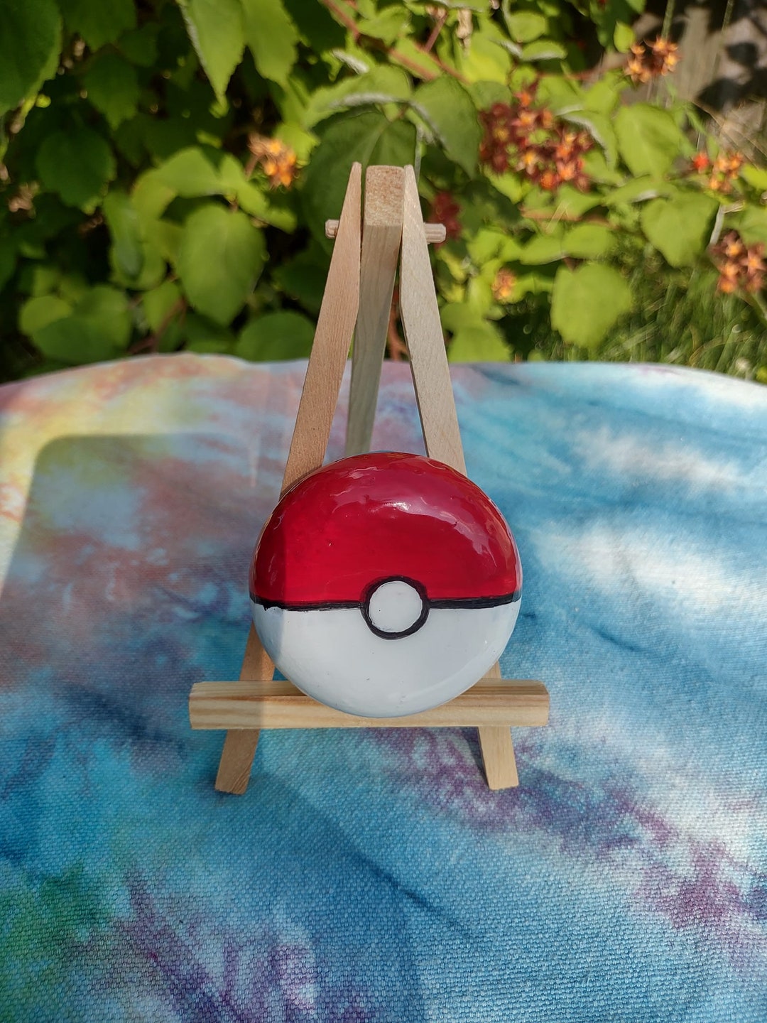 Poké Ball Hand Painted Rock - Etsy