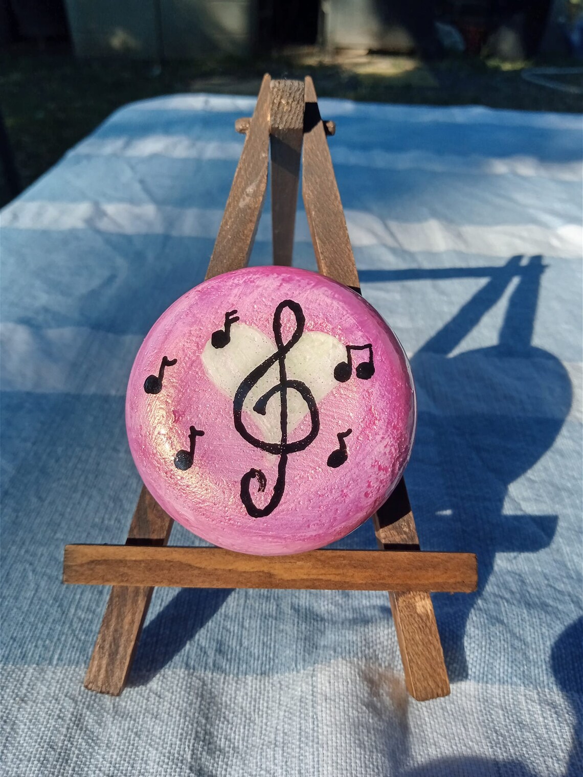 Love of Music Hand Painted Rock - Etsy