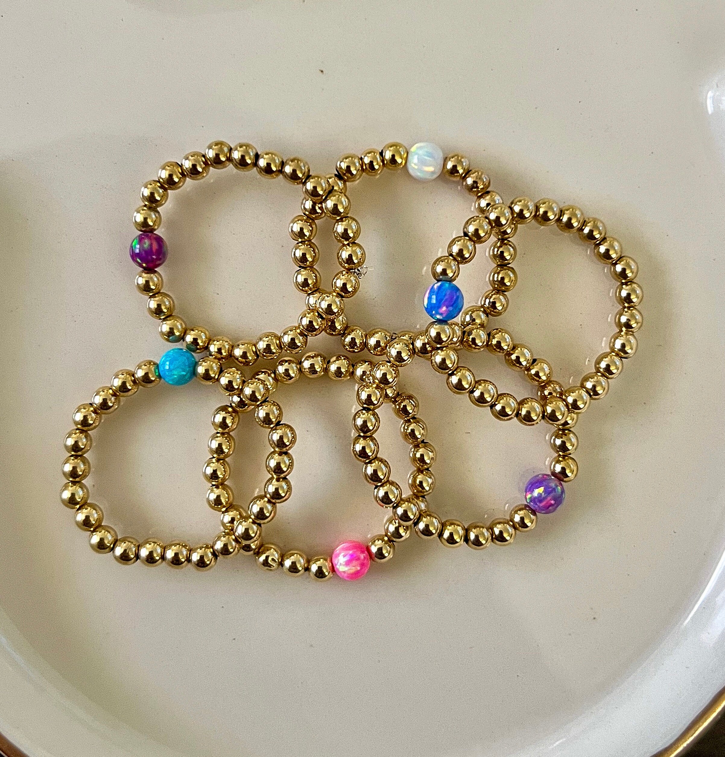 14k Gold Filled Elastic Opal Ring Stretch Ring Gold Ring Gold Opal Ring ...