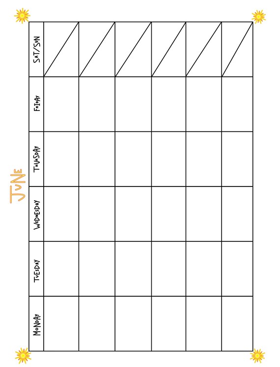 Printable PDF Calendar | Etsy