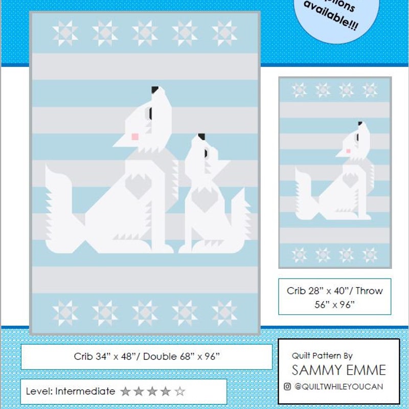 Wolf Quilt Pattern - Etsy