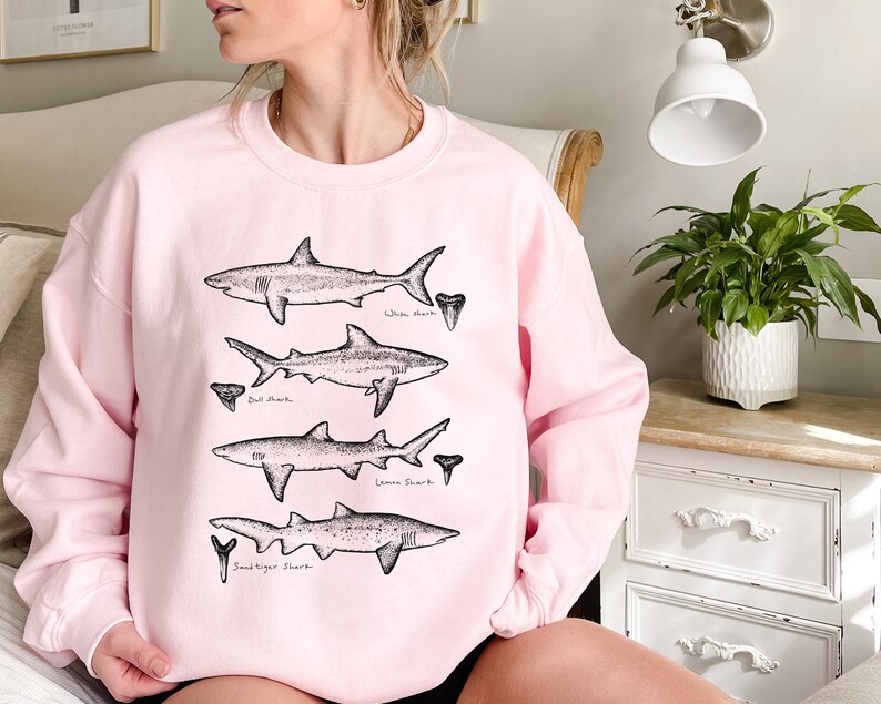 Shark Unisex Heavy Blend Crewneck Sweatshirt, Beach Sweatshirt, Ocean ...