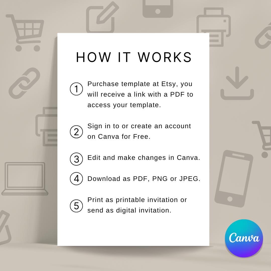 Edit Invitations Canva Easy and Fun!. Digital Invitations Geometric ...