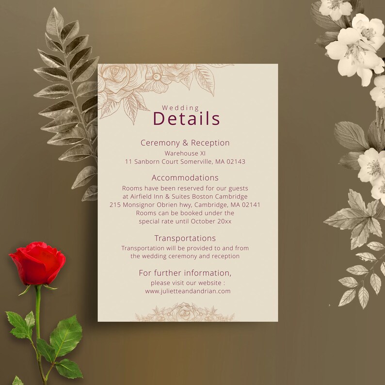 Cool Printable Wedding Invitation Set Template, Editable Template ...