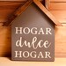 Wood House Shaped Sign , Hogar Dulce Hogar , Home Sweet Home ...