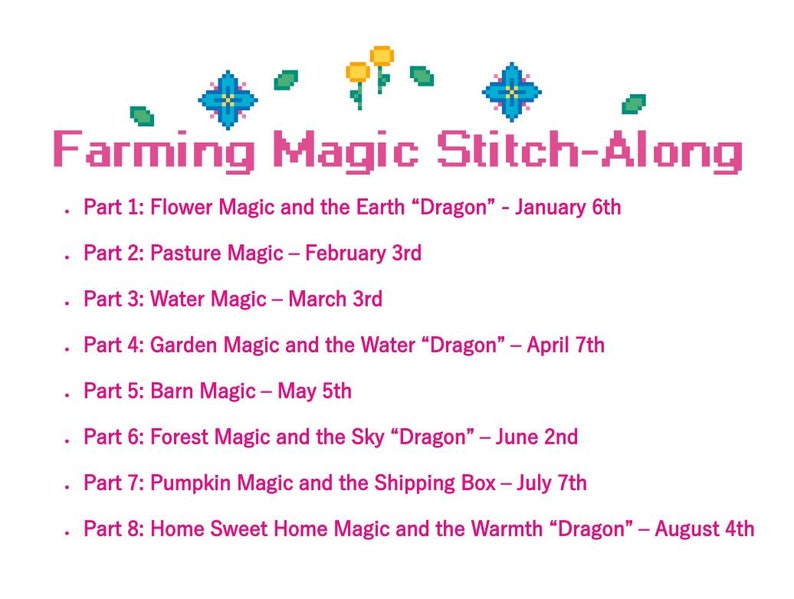 Farming Magic Stitch-along Cozy Fantasy SAL Cross Stitch - Etsy