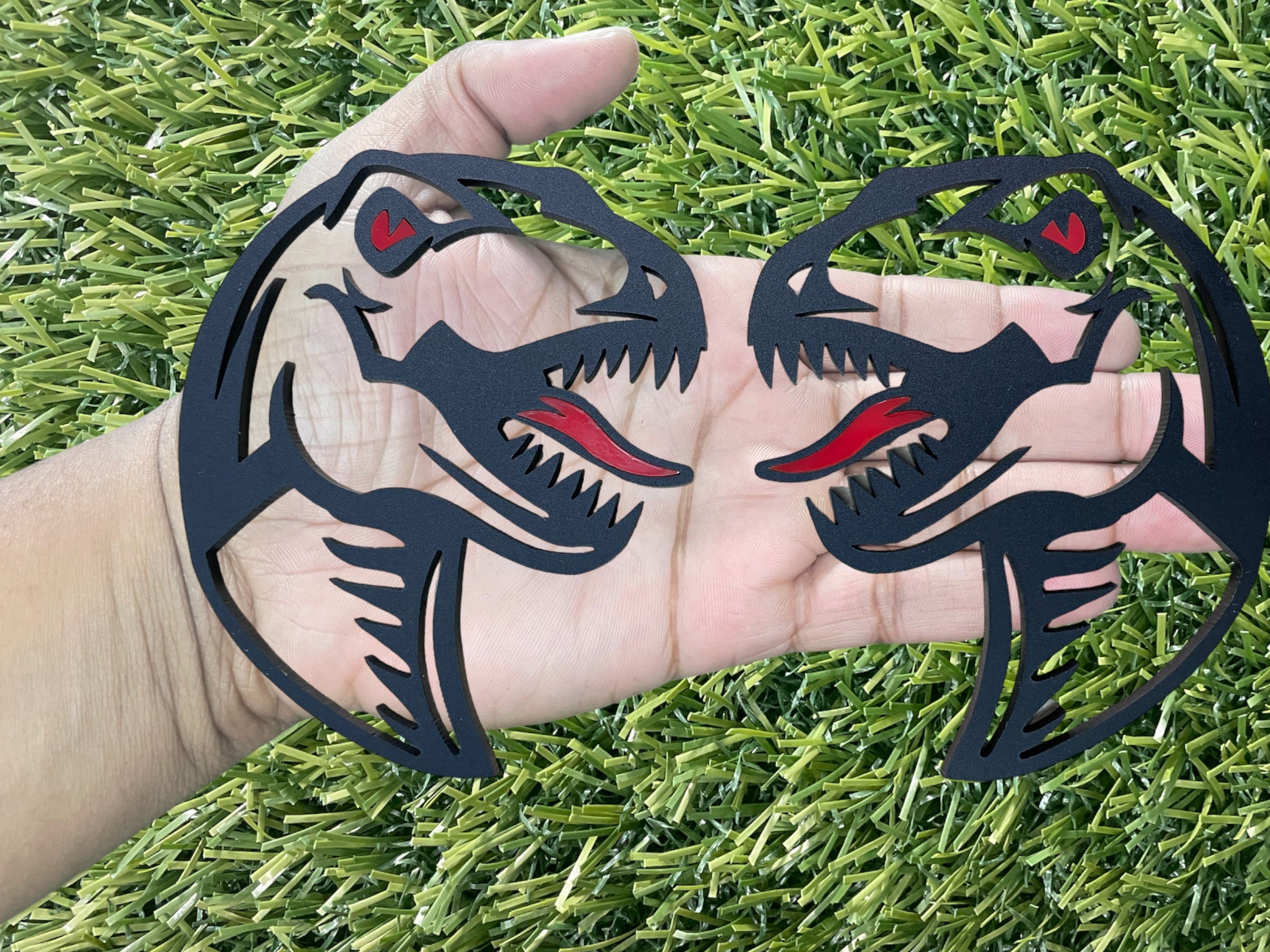 Raptor Emblem Badges Red Eye - Etsy