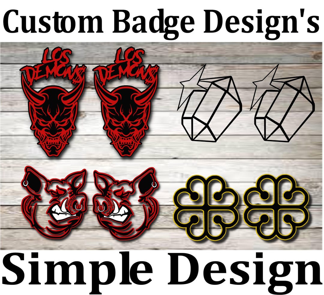Simple Custom Badge Emblem Design, Send Your Design and We’ll Make ...