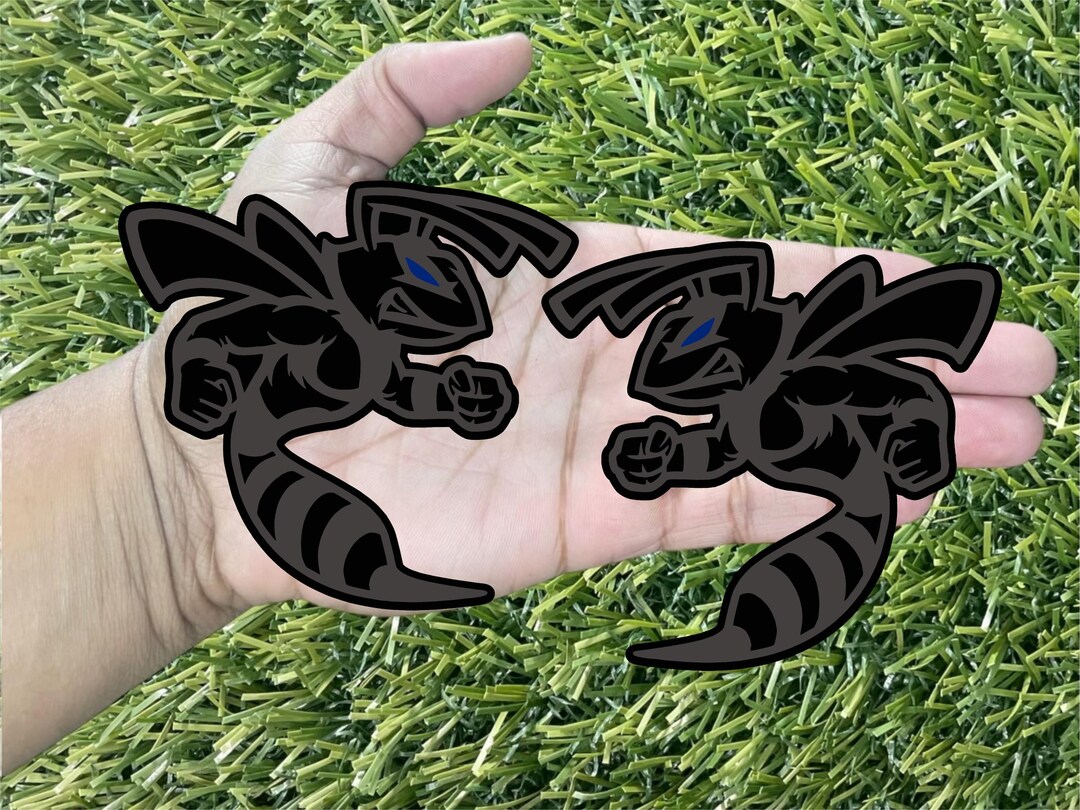 Hornet Badges Emblem BEE (2) Blue Eye Matte on Black BADGES Fender ...