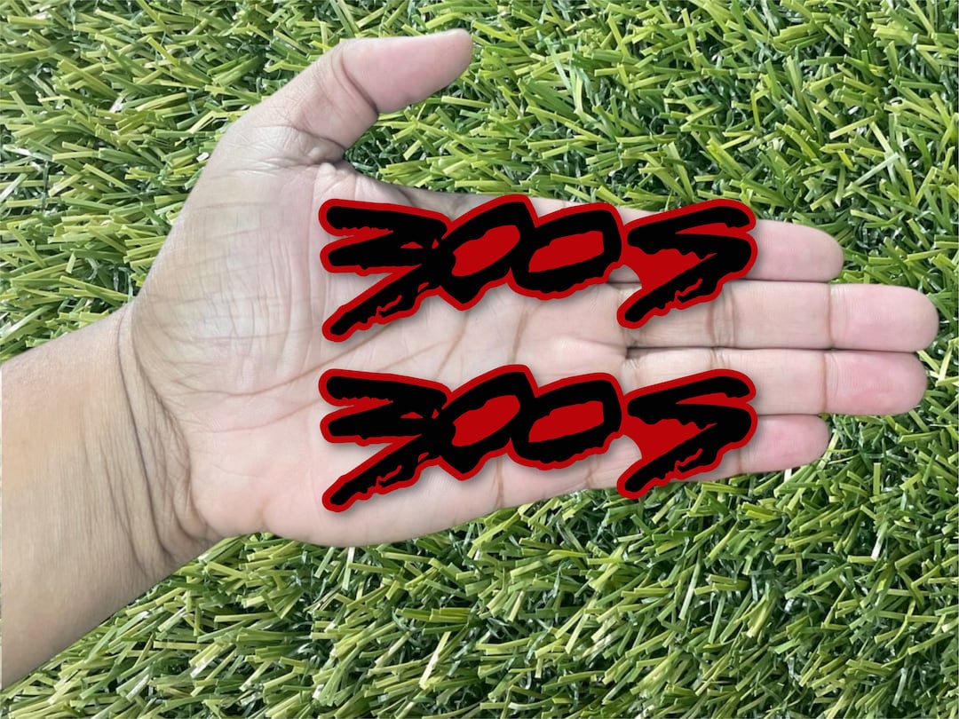 300 S Drip Car Emblem Badges Custom New Racing Aggressive Numbers Black ...