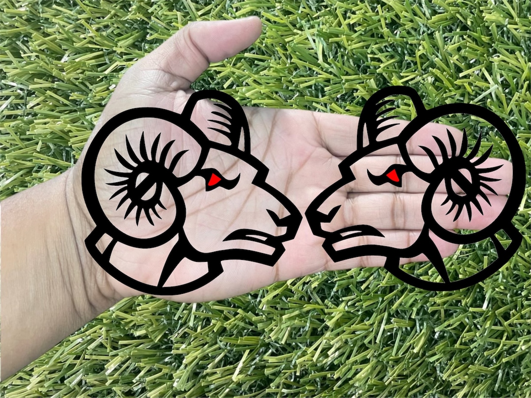 Angry Tough RAM With Red Eyes Car Emblem Badges - Etsy