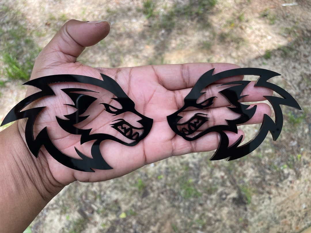 Wolf Emblem Badges Set - Etsy