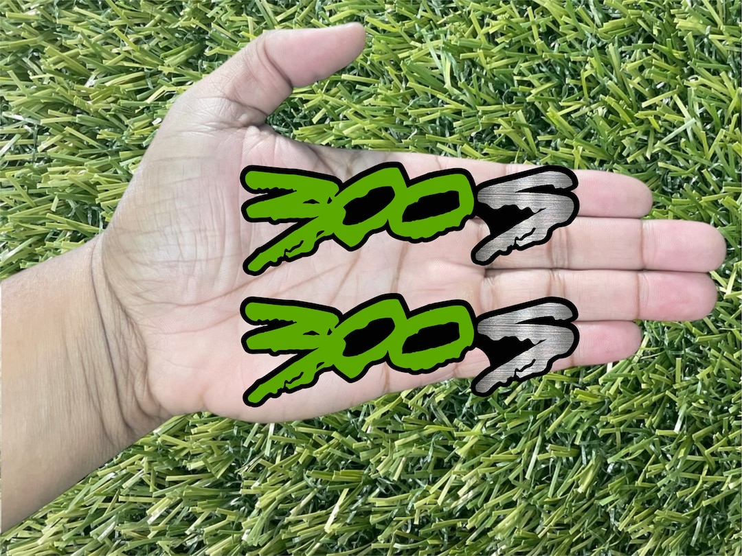 300 S Drip Car Emblem Badges Custom New Racing Aggressive Numbers Lime ...