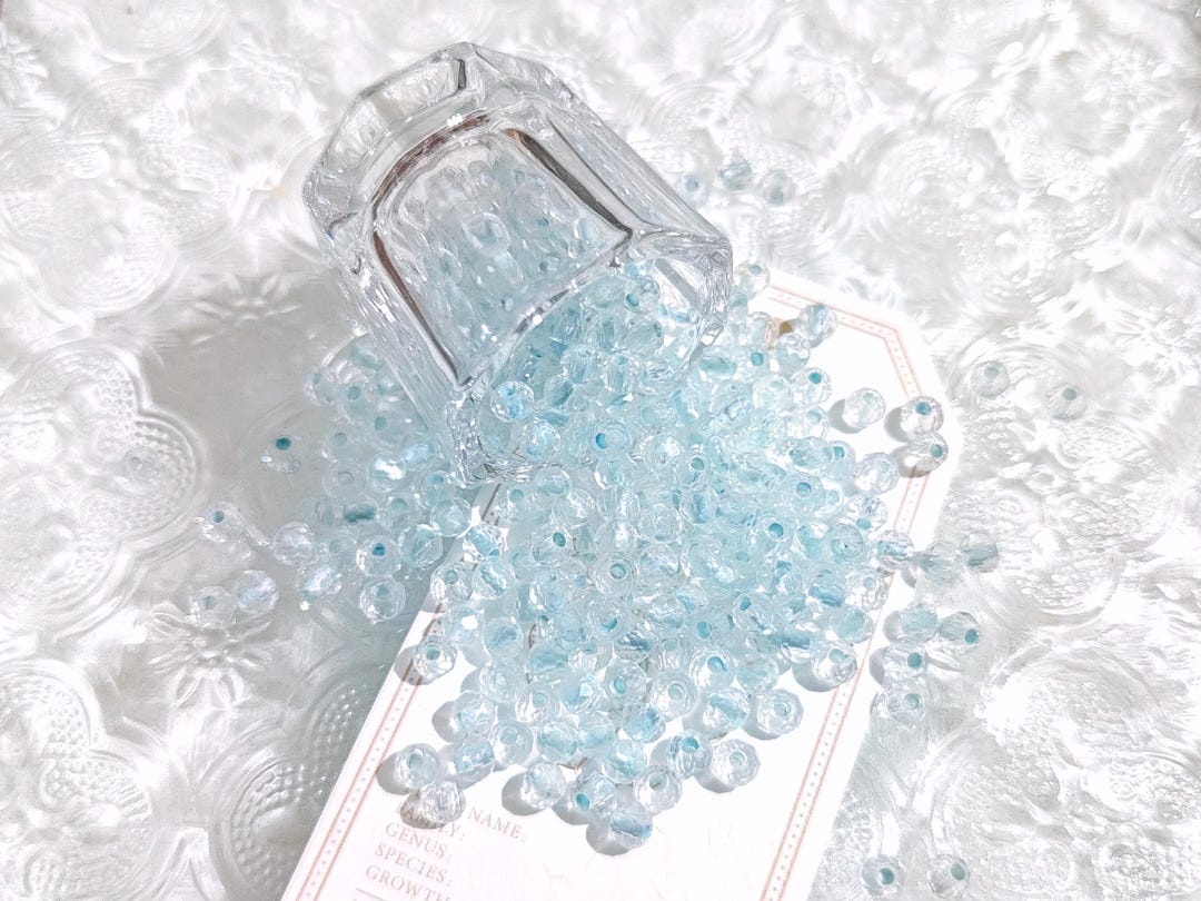 Crystal Blue 15g 150pcs Sparkling Bling Loose Faceted Glass Crystal ...