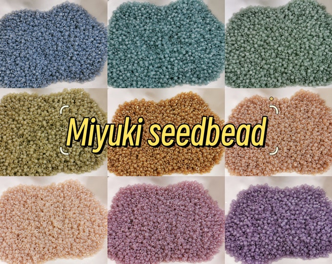 Miyuki 11/0 8/0 2mm 3mm Japanese Miyuki Glass Seed Beads | Semi Opaque | Miyuki Round Seedbeads ...