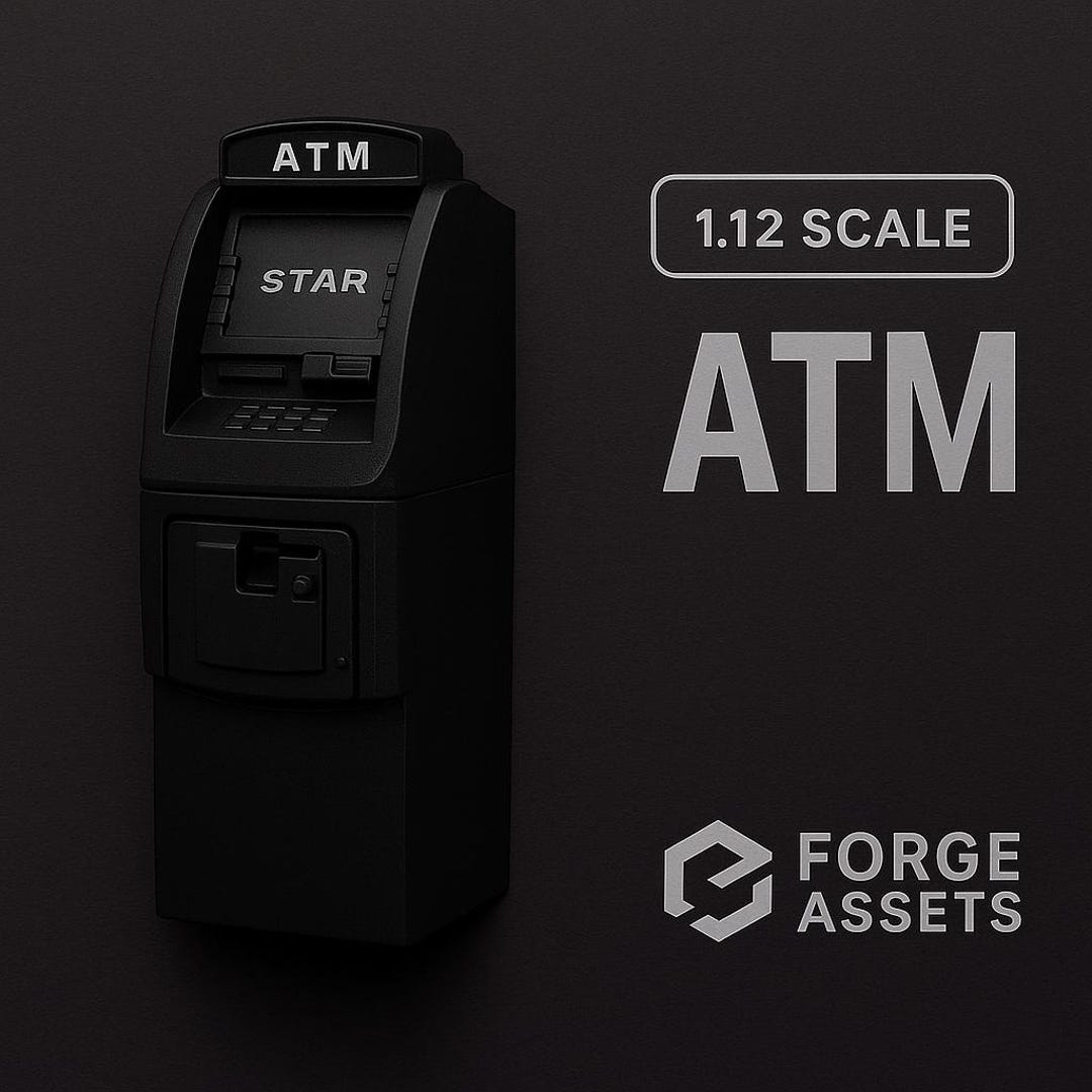 Forge Assets™ 1:12 Scale ATM STL Bundle – 5 Urban Diorama Models for ...