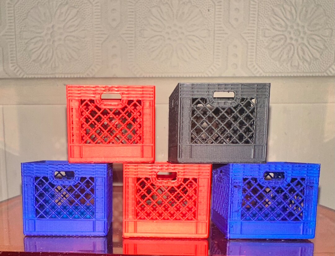 5 Assorted Color Crates for Dioramas - Etsy