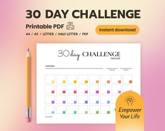 Weekly Habit Tracker Printable I Weekly Goal Progress Tracker Journal I ...