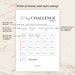 21 Day Challenge Tracker Printable I 21 Day Goal Progress Tracker ...