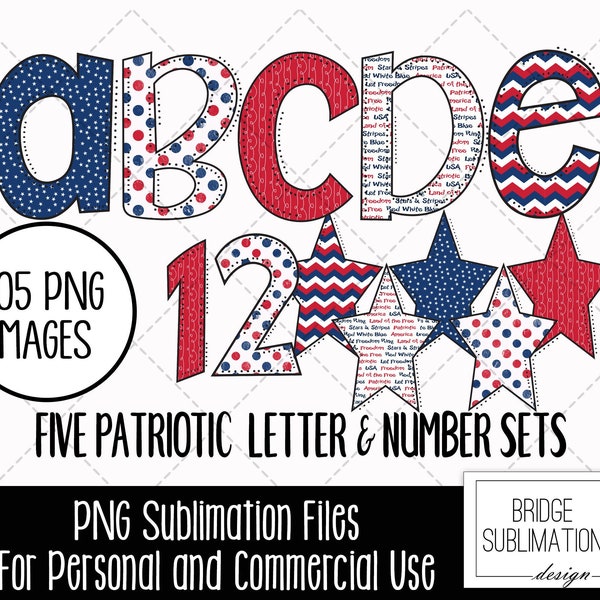 Patriotic Letters - Etsy