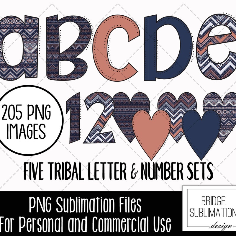Tribal Letters - Etsy