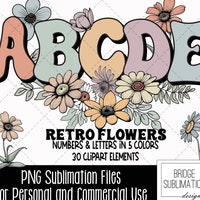 Retro Clips Alphabet Set, PNG Retro Letters, SVG Retro Letters ...