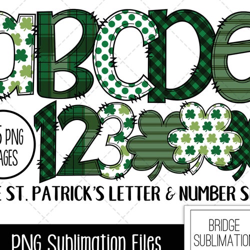 Easter Doodle Alphabet Bundle Easter PNG Letters Numbers & - Etsy