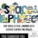 Space Doodle Alphabet Bundle, Space PNG Letters, Numbers & Accessories ...
