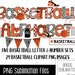 Basketball Doodle Alphabet Bundle, Basketball PNG Letters, Numbers ...