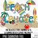 Beach Doodle Alphabet Bundle, Summer PNG Letters, Numbers & Accessories ...