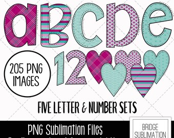 Pink Doodle Letters Png Pink Font Png Pink Letter - Etsy