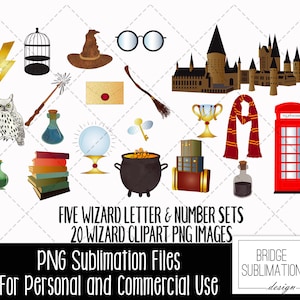 Wizard Magic Doodle Alphabet Bundle, Wizard PNG Letters, Numbers ...