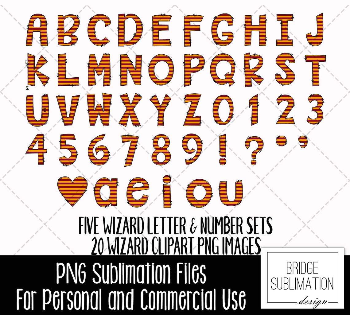 Wizard Magic Doodle Alphabet Bundle Wizard PNG Letters - Etsy
