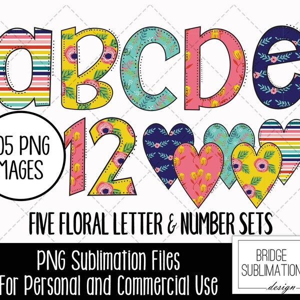 Letters and Numbers - Etsy