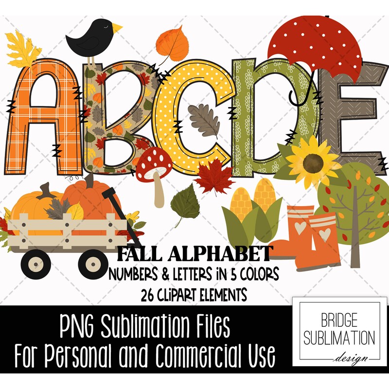 Fall Alphabet - Etsy