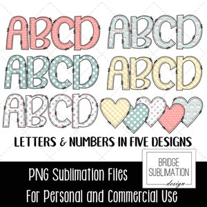 Easter Alphabet PNG, Easter Doodle Letters Bundle, Easter Font PNG ...