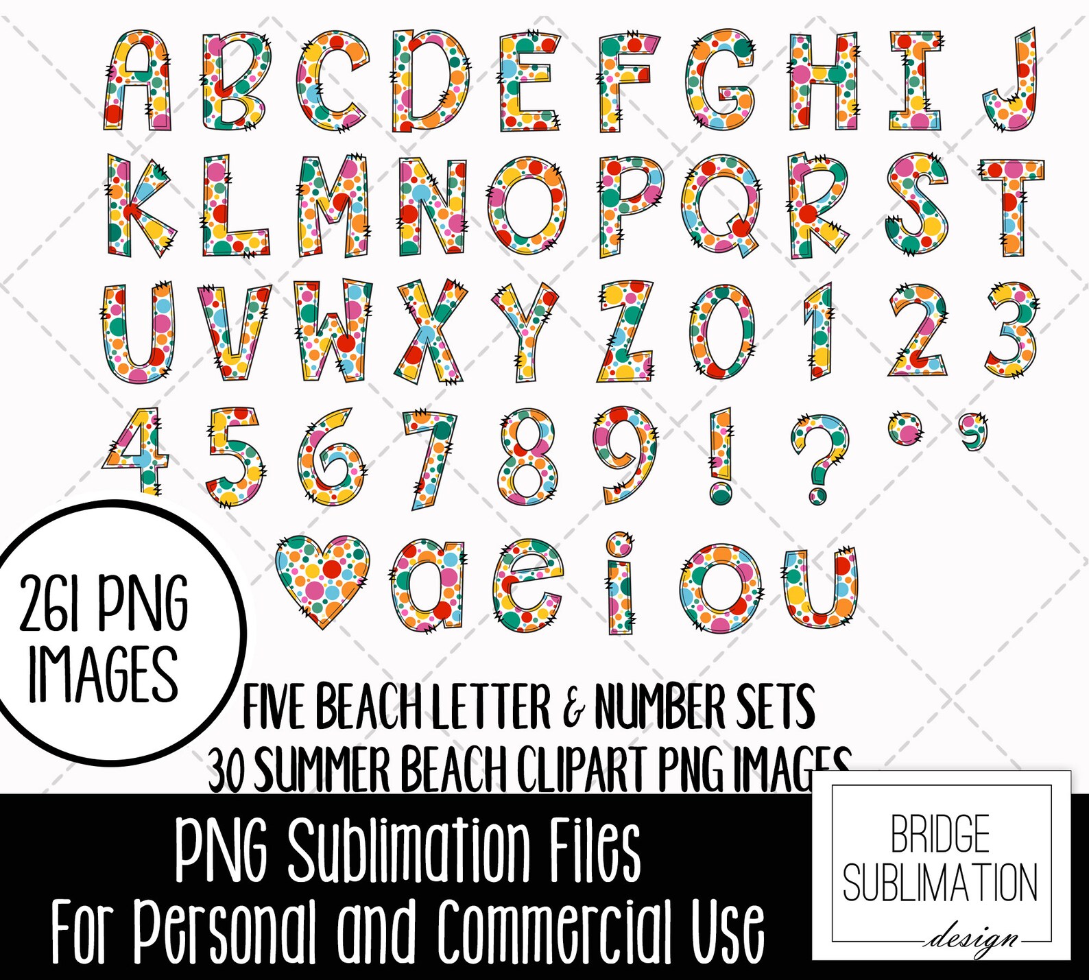 Beach Doodle Alphabet Bundle Summer PNG Letters Numbers & - Etsy