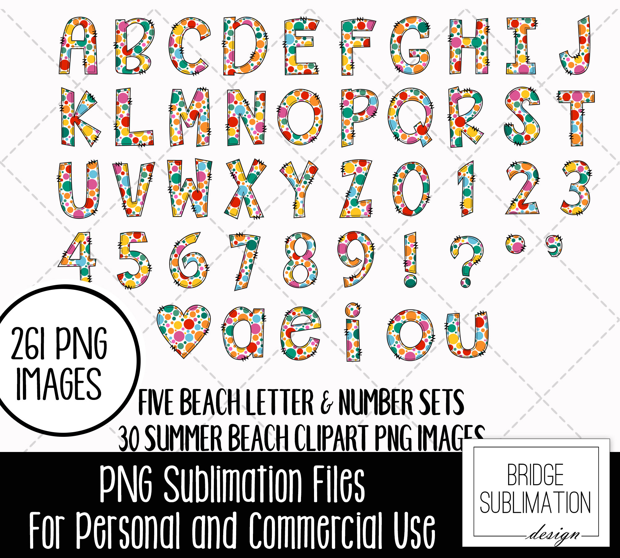 Beach Doodle Alphabet Bundle Summer PNG Letters Numbers & - Etsy