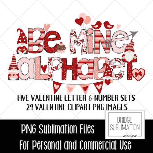 Valentine's Day Letters PNG Love Alphabet Clip Art PNG - Etsy
