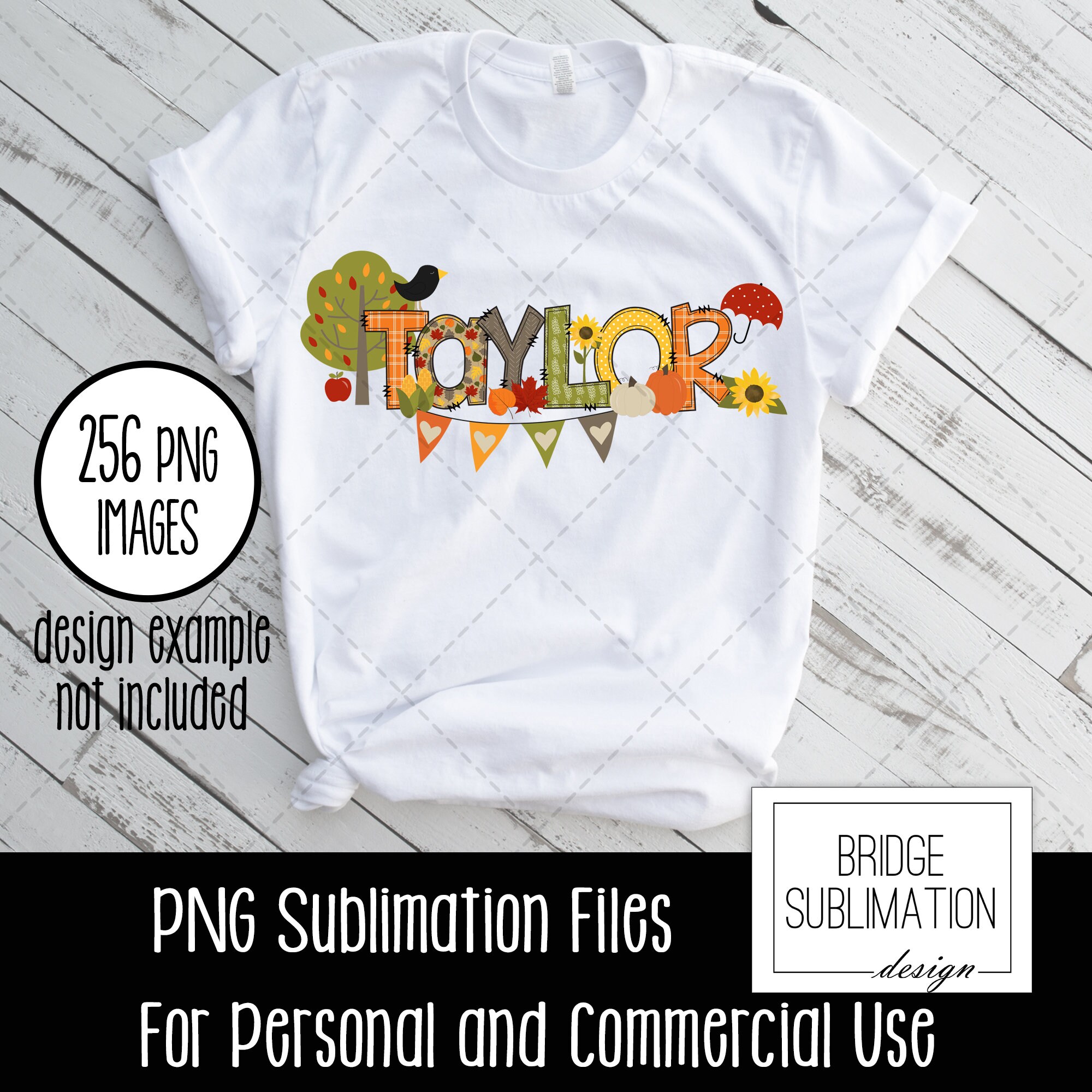 Fall Alphabet Bundle Autumn PNG Letters Numbers & - Etsy