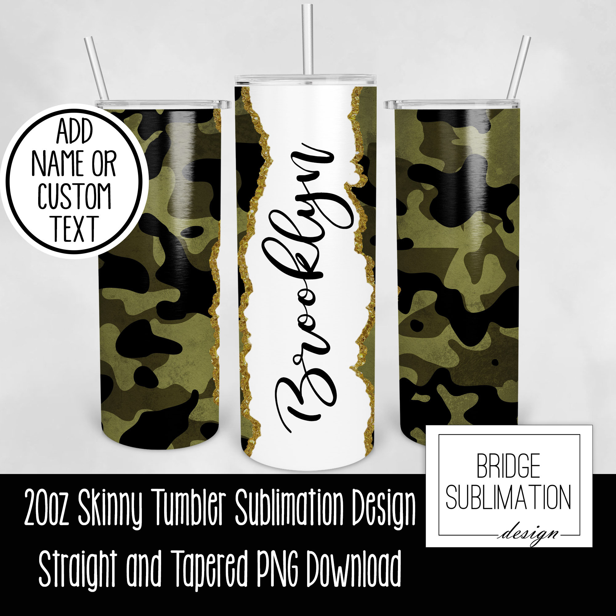Digital Drawing & Illustration Camouflage Straight Tumbler Sublimation ...