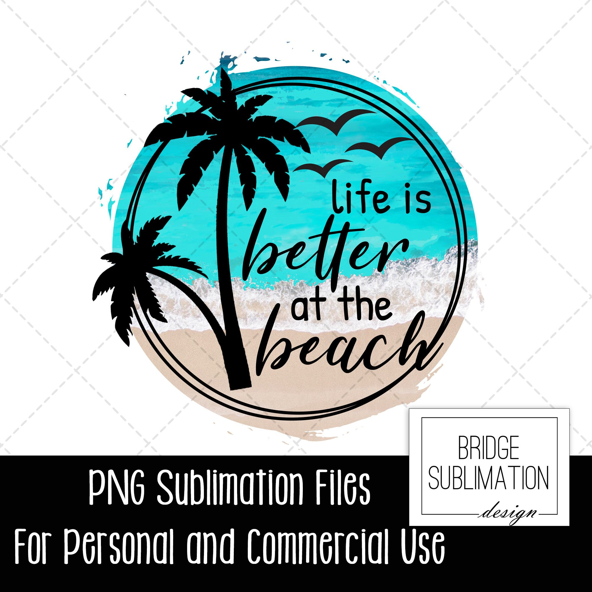 Summer Sublimation PNG Beach PNG Beach Sublimation Design - Etsy