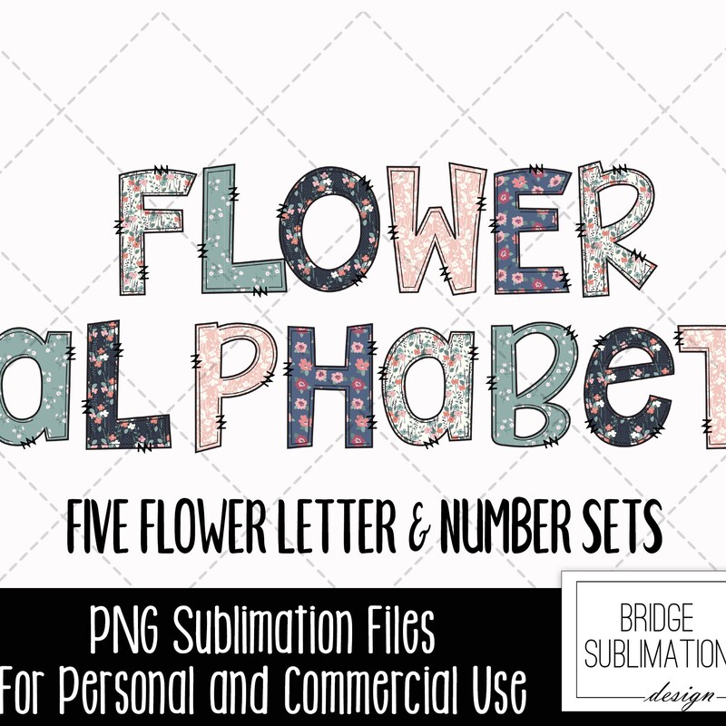 Flower Letters - Etsy