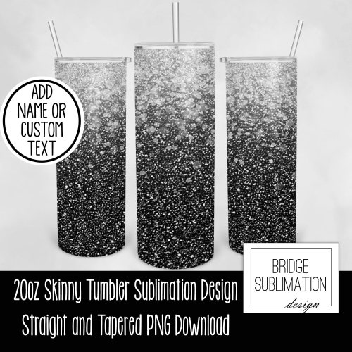 Silver Glitter Marble Sublimation Design Tumbler 20oz Skinny - Etsy