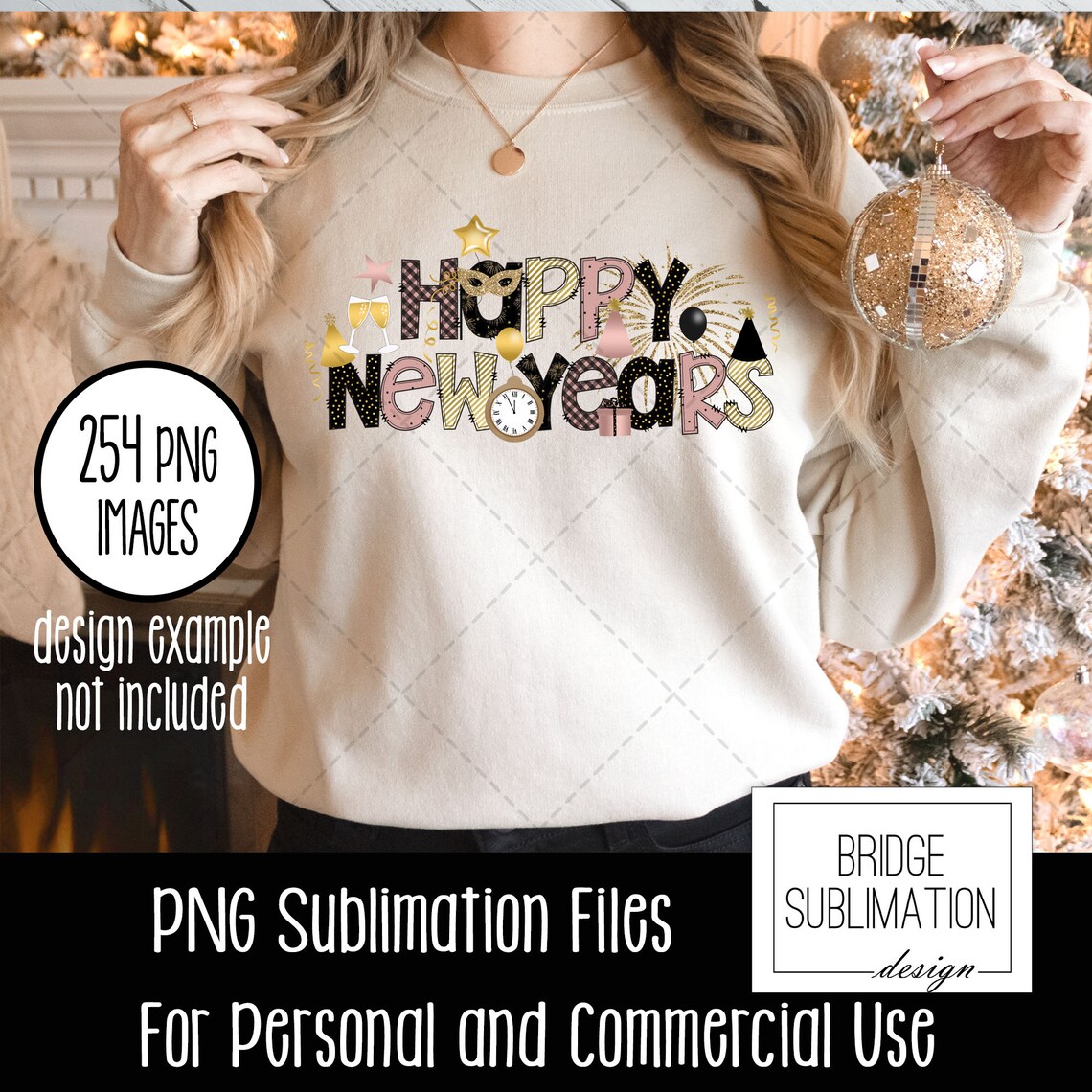 New Year's Alphabet PNG New Years PNG Letters Numbers & - Etsy