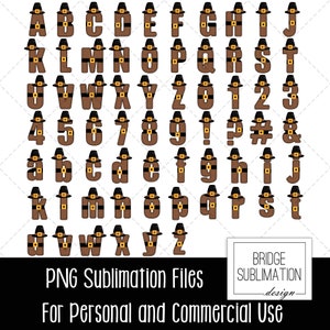 Thanksgiving Alphabet PNG, Thanksgiving PNG Letters, Numbers ...