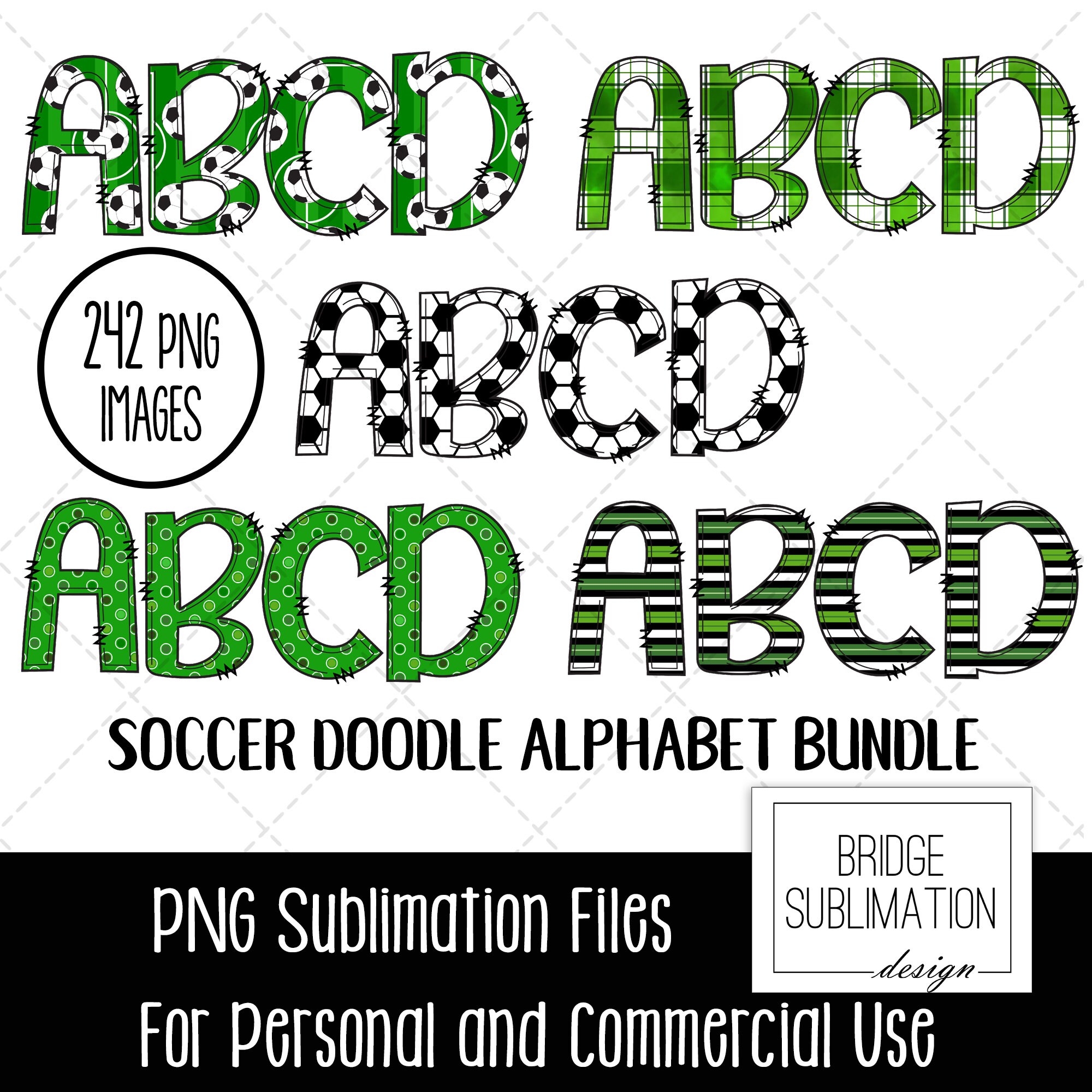 Soccer Doodle Alphabet Bundle Soccer PNG Letters Numbers & - Etsy
