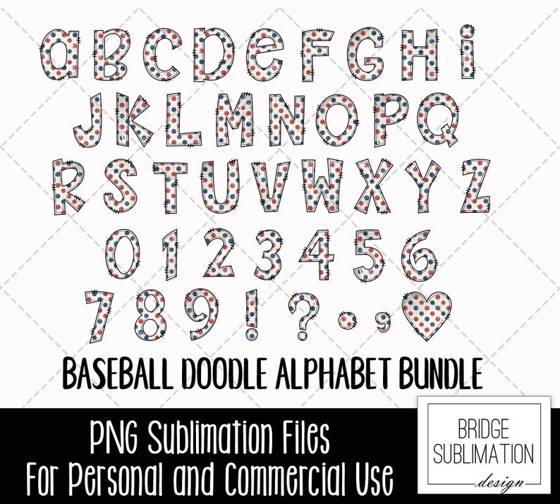 Baseball Doodle Alphabet Bundle Baseball PNG Letters Numbers - Etsy